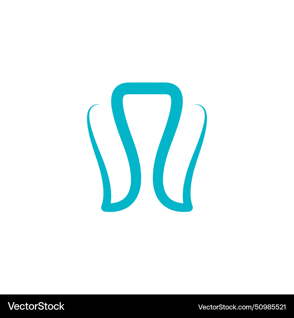 Tooth logo prosthetic dentist icon Royalty Free Vector Image