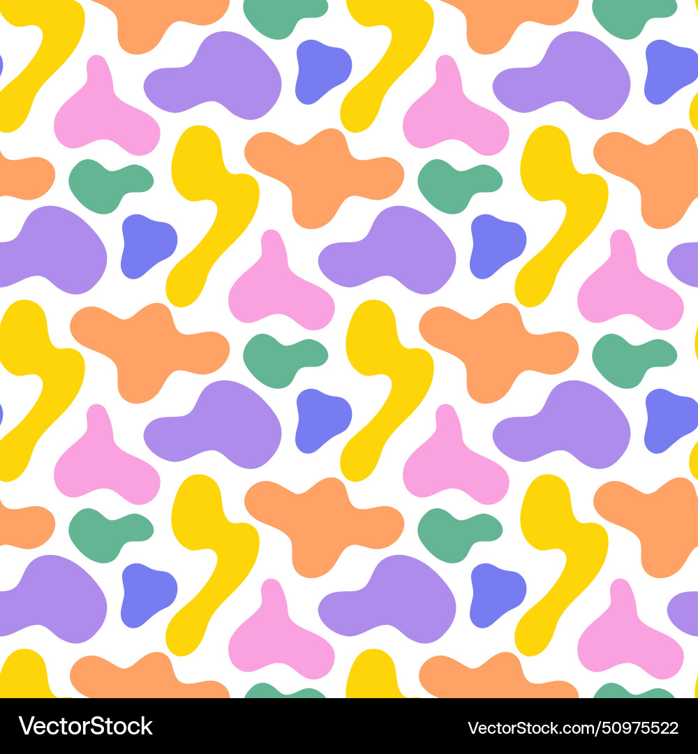 Abstract kids pattern in doodle style Royalty Free Vector