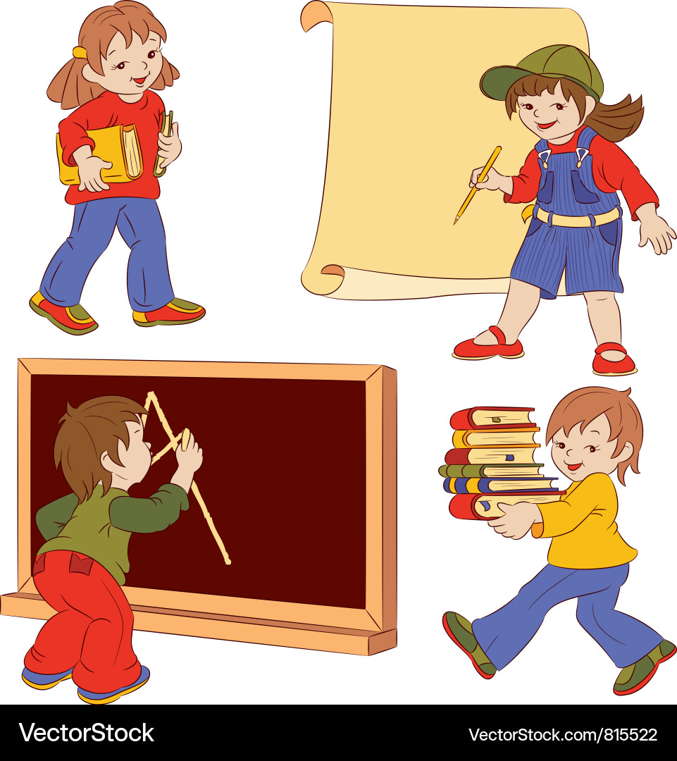 Children Royalty Free Vector Image - VectorStock