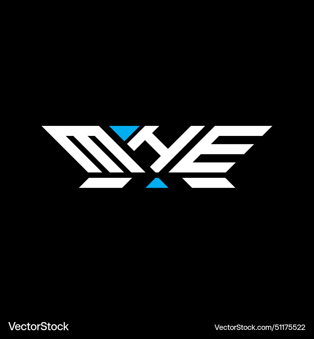 Mhe letter logo design simple and modern Vector Image