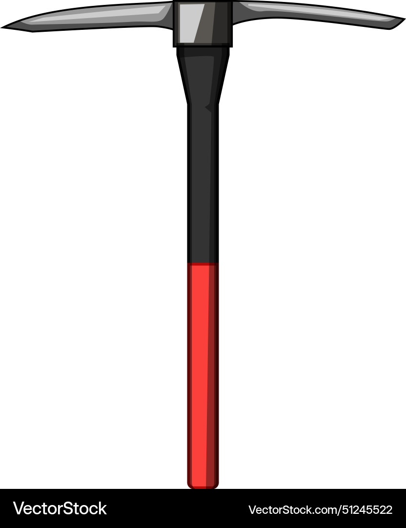 Tool pickaxe cartoon Royalty Free Vector Image
