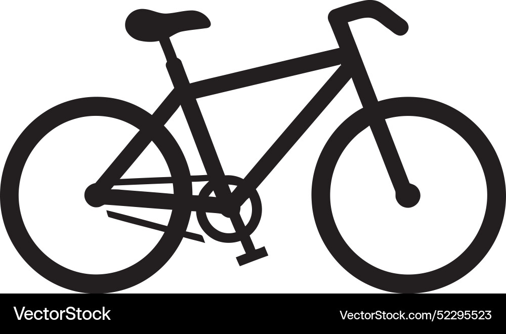 Artistic cyclist black bicycle artwork noir Vector Image