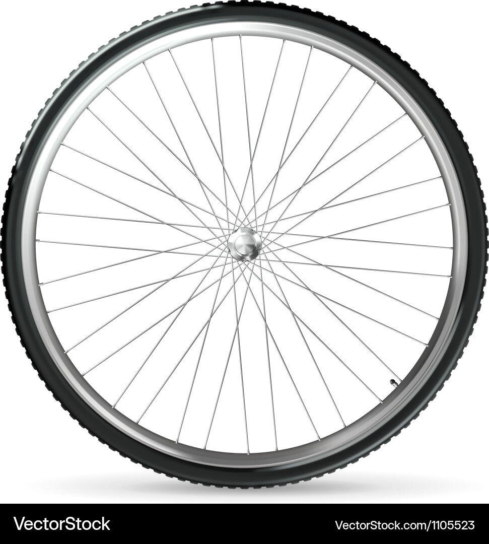 Bicycle wheel Royalty Free Vector Image - VectorStock