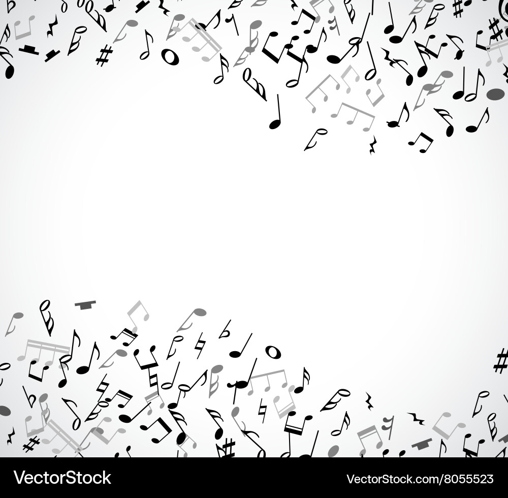 Musical Notes Frame Royalty Free Vector Image - VectorStock