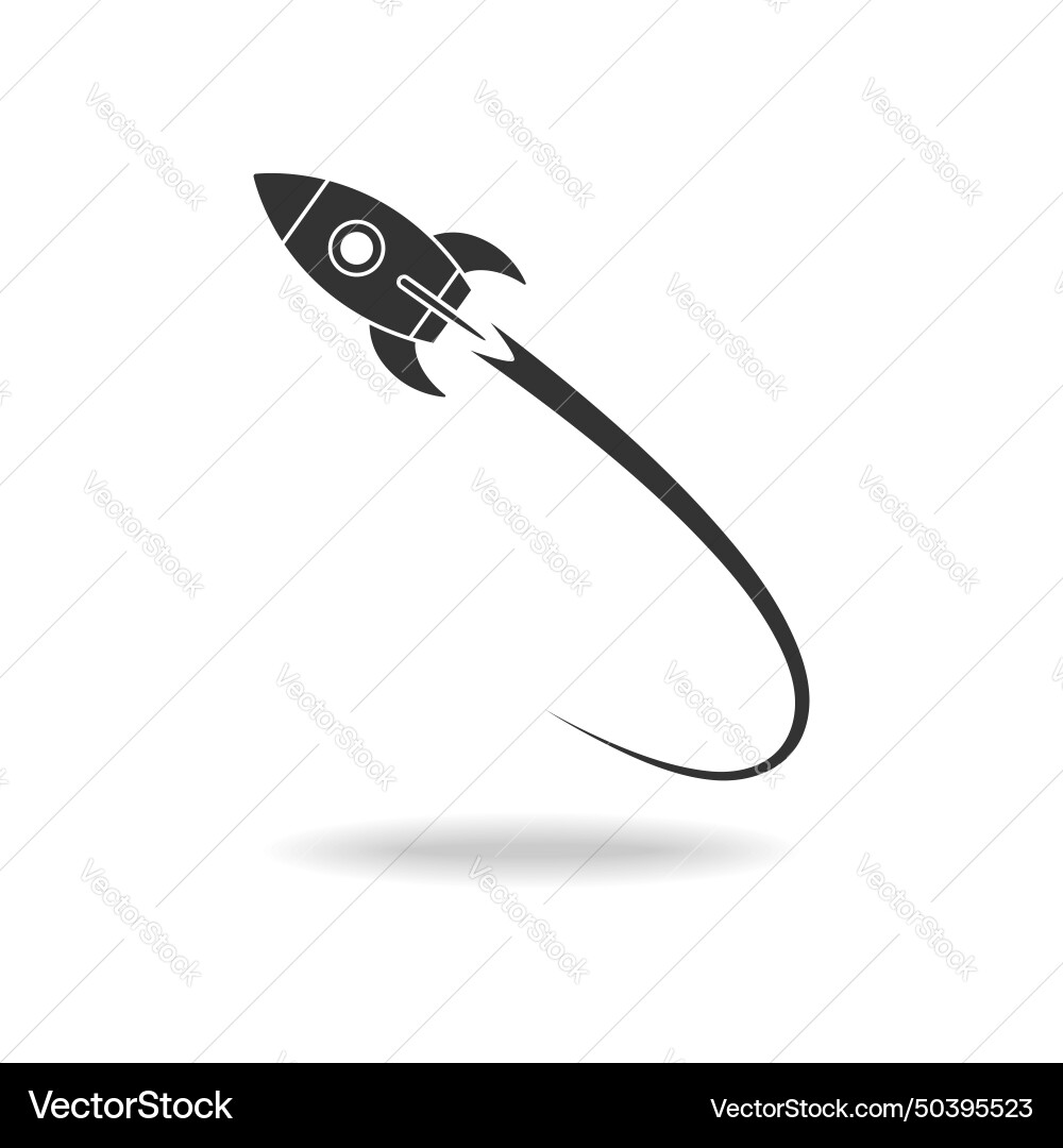 Rocket flight Royalty Free Vector Image - VectorStock