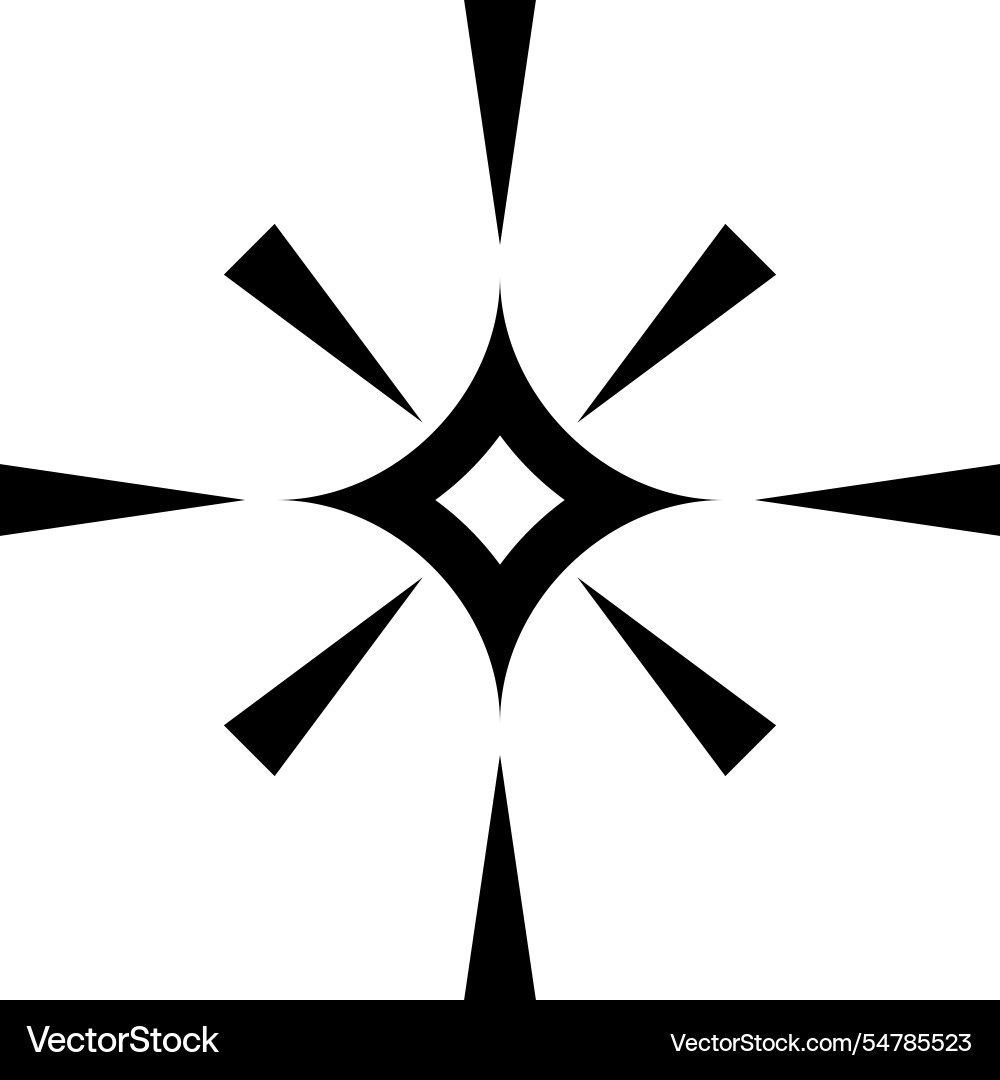 Star light effect explosion flare Royalty Free Vector Image