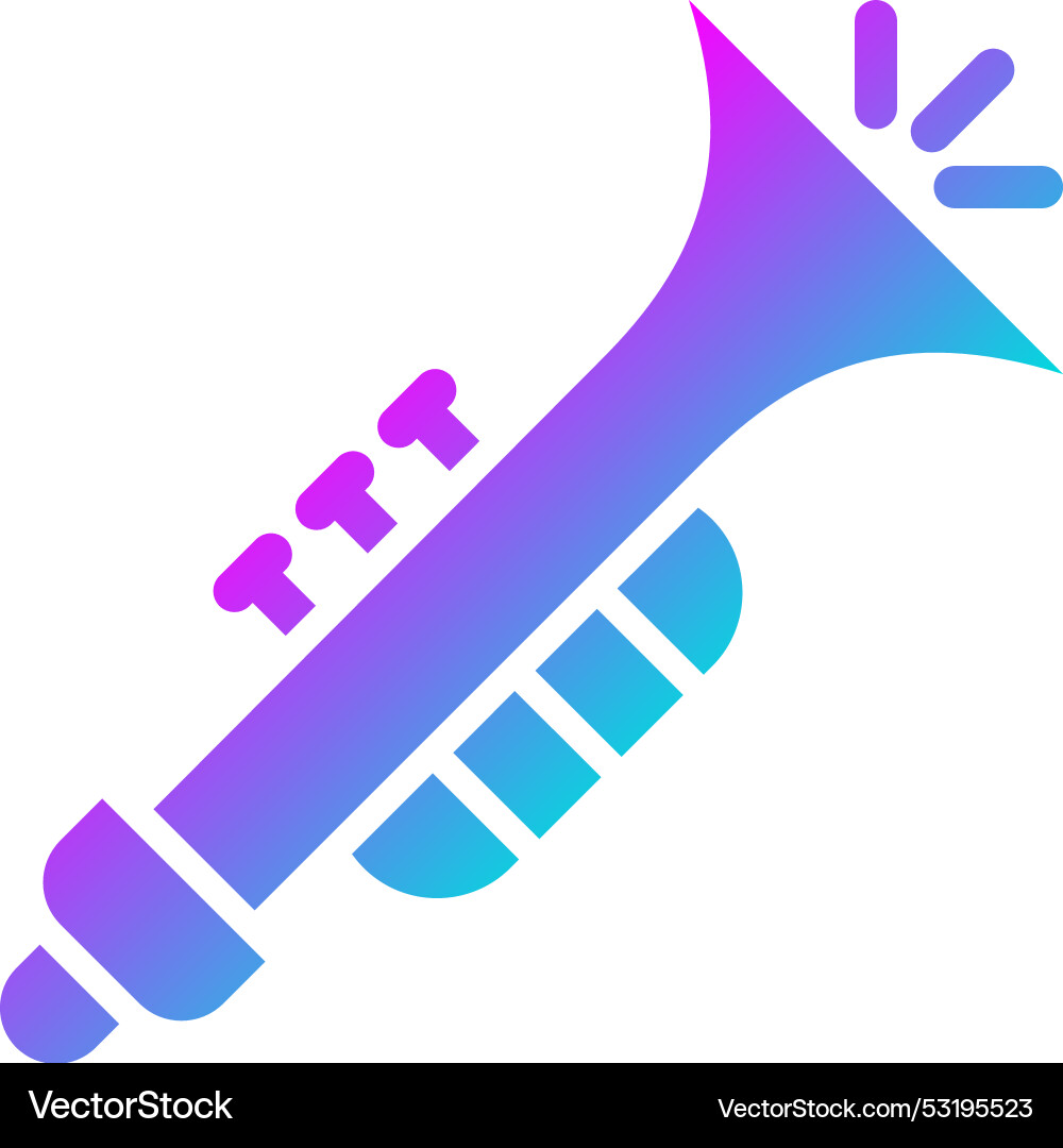 Trumpet icon design Royalty Free Vector Image - VectorStock