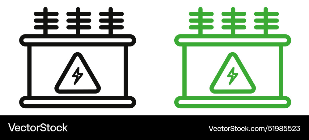 Utility transformer icon perfect for electrical Vector Image