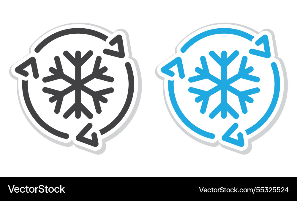 Freezer control Royalty Free Vector Image - VectorStock