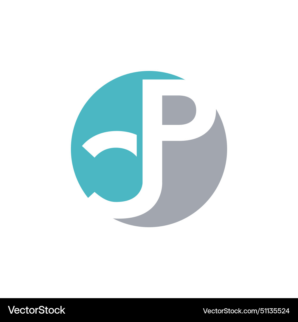 Initial monogram letter pc logo Royalty Free Vector Image