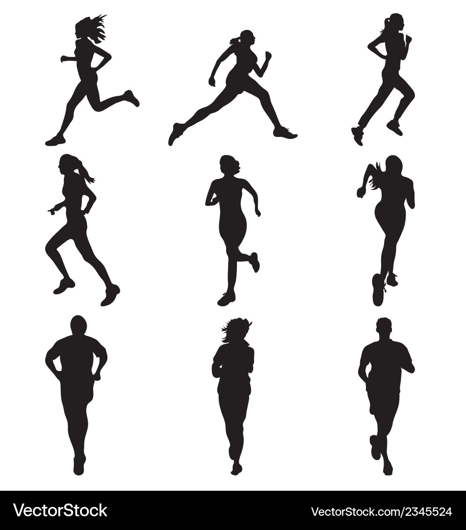 Running Royalty Free Vector Image - VectorStock