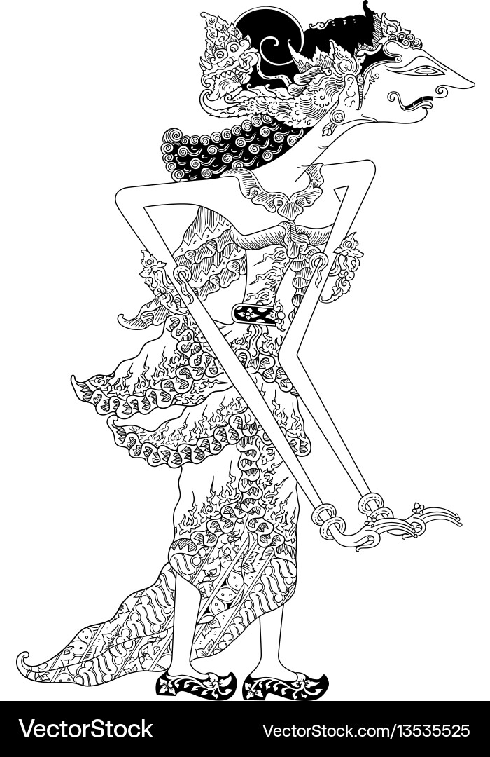 Batari tari Royalty Free Vector Image - VectorStock