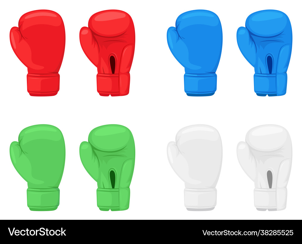 Boxing gloves design isolated on white background Vector Image