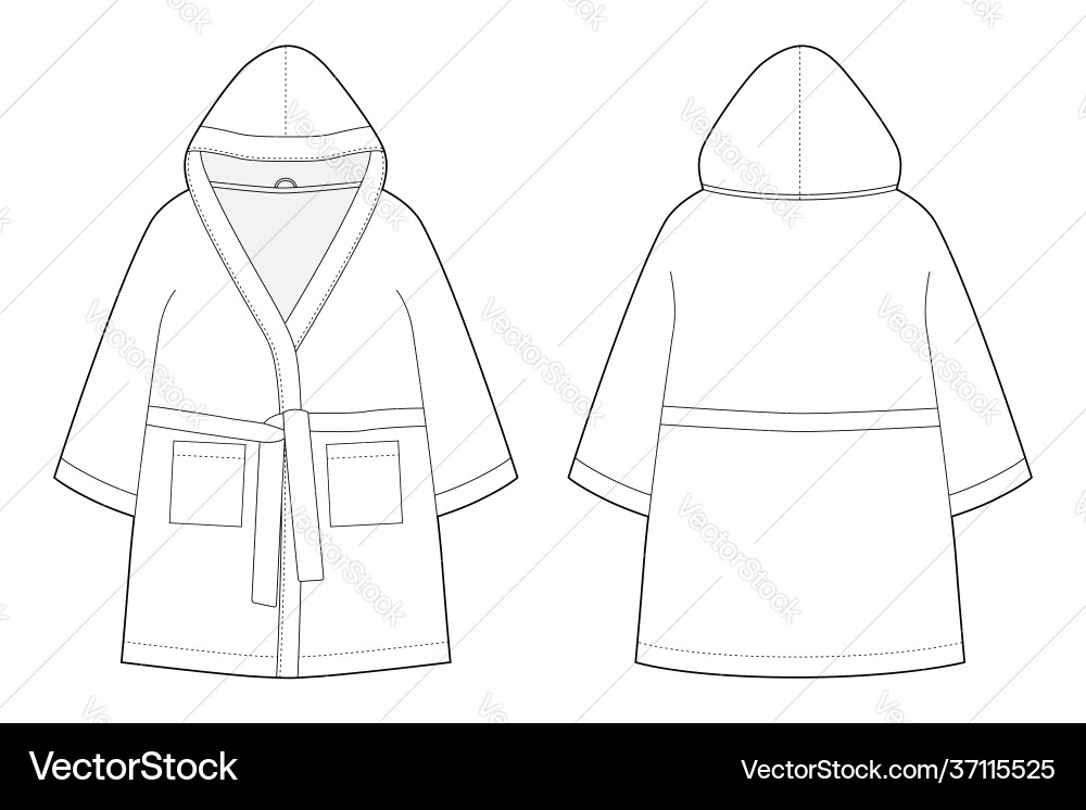 Bathrobe Robe Sketch Vector Images (over 220)