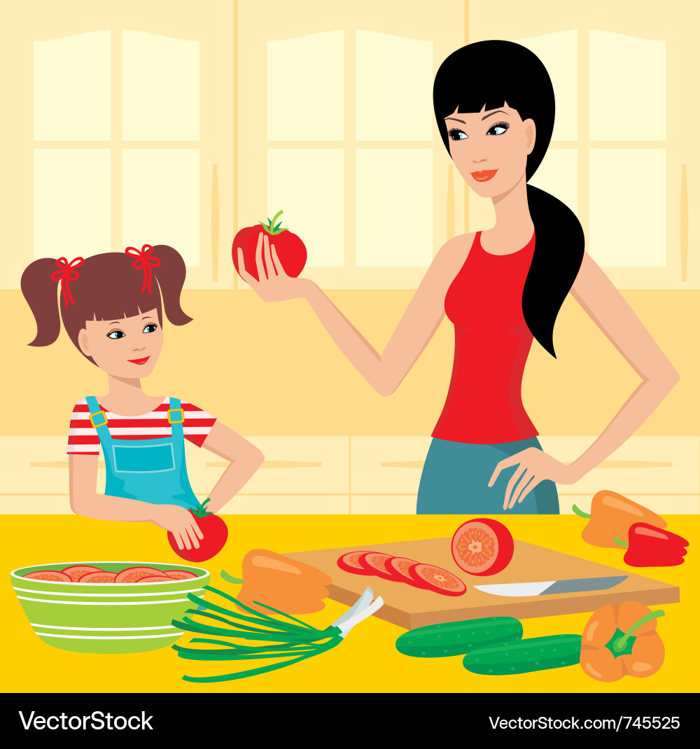 Cooking lessons Royalty Free Vector Image - VectorStock