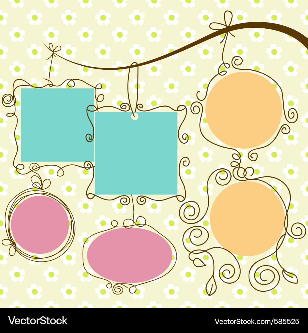 Decorative Hanging Frames Royalty Free Vector Image