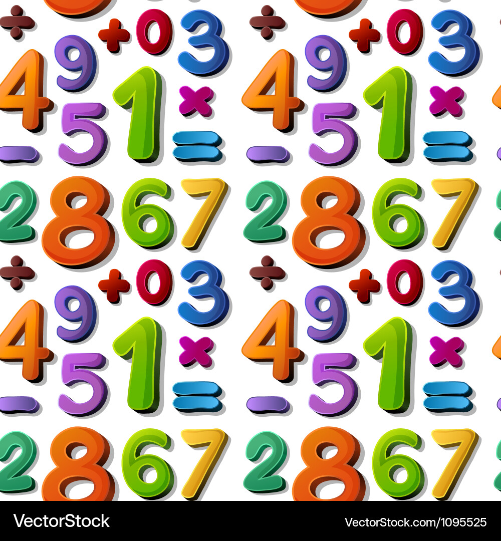 Numbers Royalty Free Vector Image - VectorStock