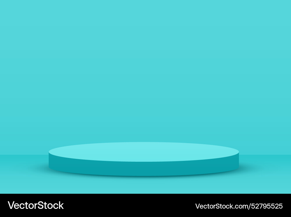Realistic podium round stage background Royalty Free Vector