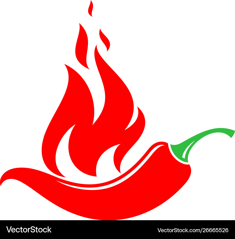 Chili pepper logo Royalty Free Vector Image - VectorStock
