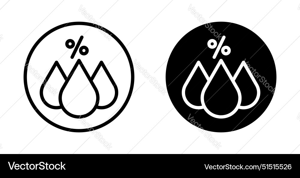 Humidity icon Royalty Free Vector Image - VectorStock