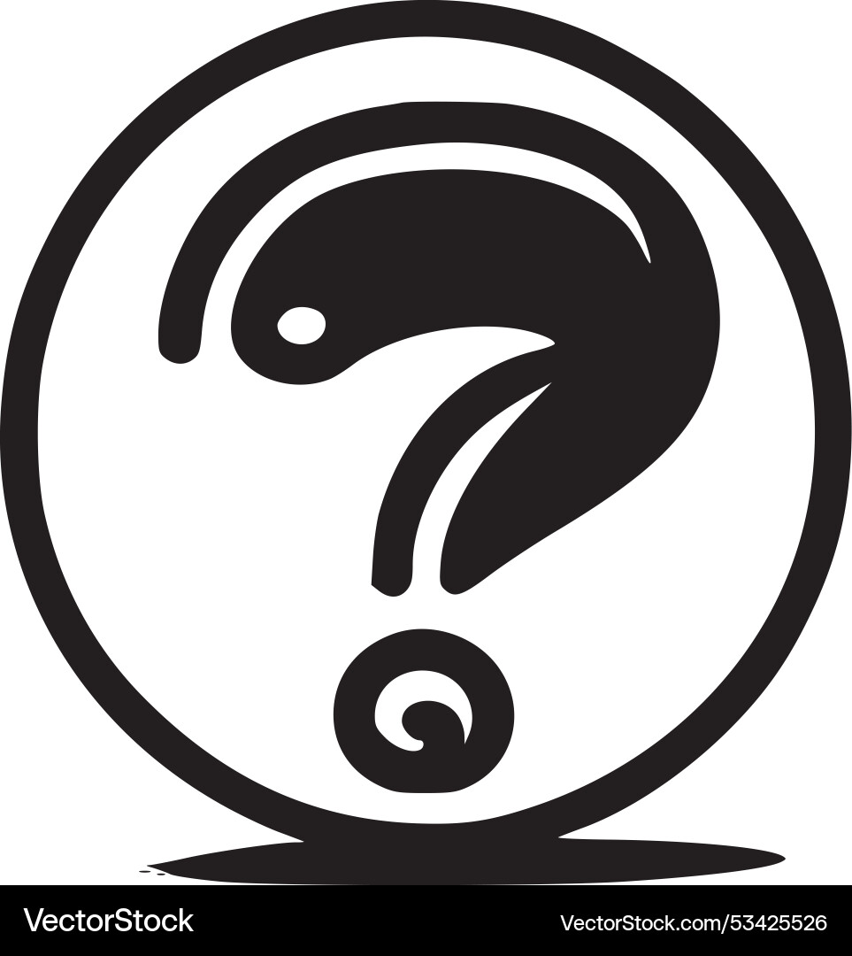 Question - high quality logo ideal for t-shirt Vector Image