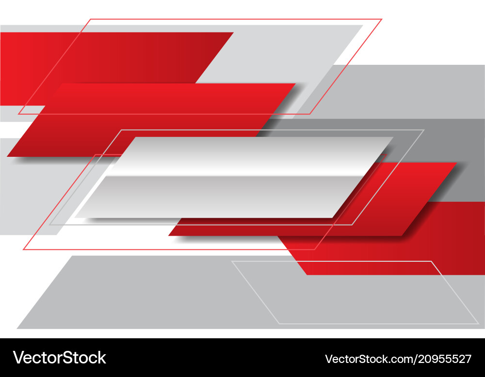 Abstract red gray technology style design modern Vector Image