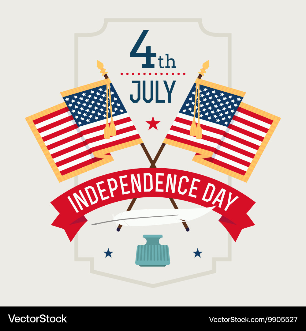 Independence day banner Royalty Free Vector Image