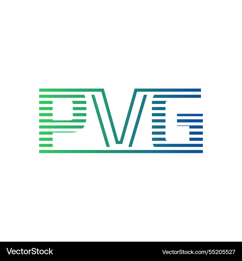 Modern pvg logo design letter minimalist Vector Image
