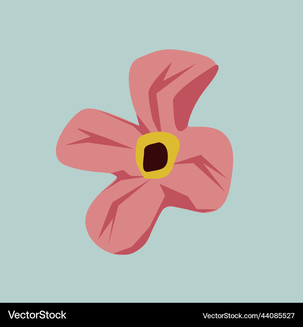 Pink flower element Royalty Free Vector Image - VectorStock