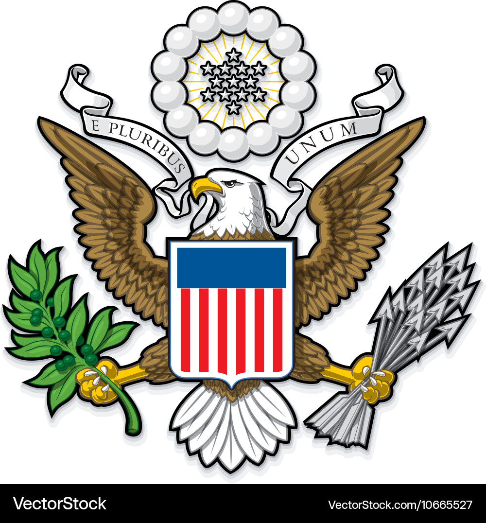 American Eagle Seal Vector American Dream Eagle Logo. Simple