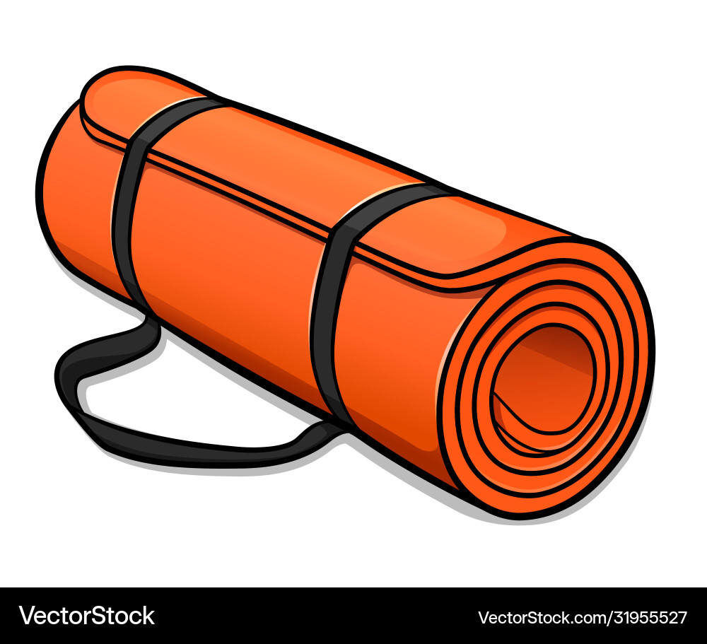 Yoga Mat Cartoon Drawing Royalty Free Vector Image