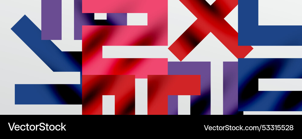 Colorful squares lines minimal abstract Royalty Free Vector