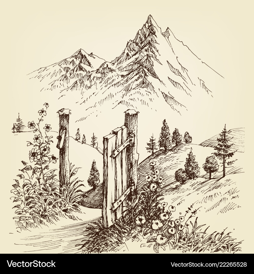 Drawing Gates Open Vector Images (over 530)