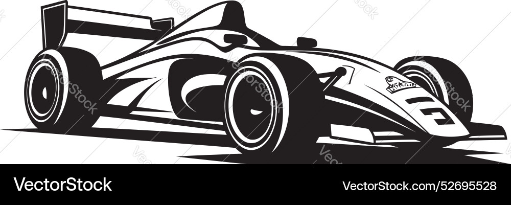 Speedstar spectacle formula one graphic symbol Vector Image