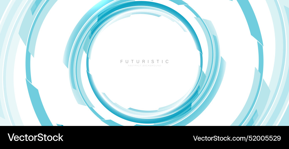 Abstract blue circle pattern futuristic digital Vector Image