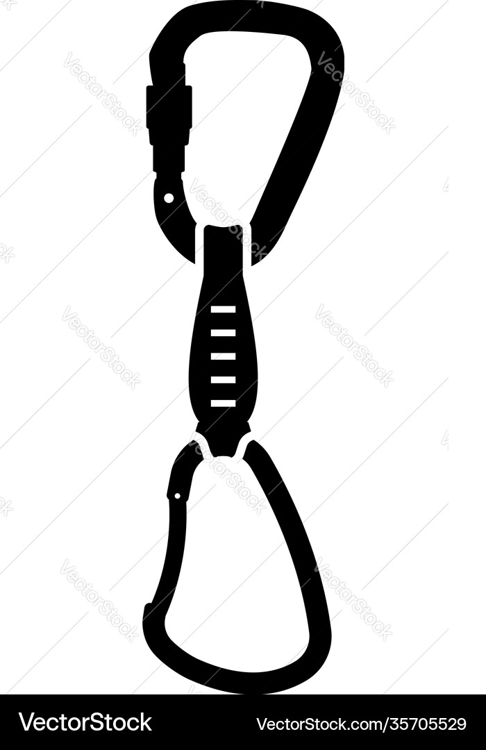 Alpinist quickdraw icon Royalty Free Vector Image