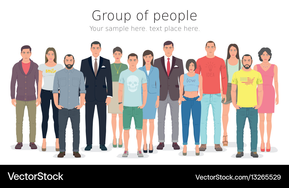 Group of people Royalty Free Vector Image - VectorStock