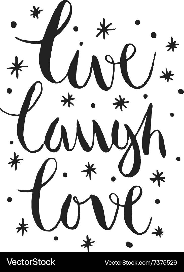 Hand drawn lettering poster Royalty Free Vector Image