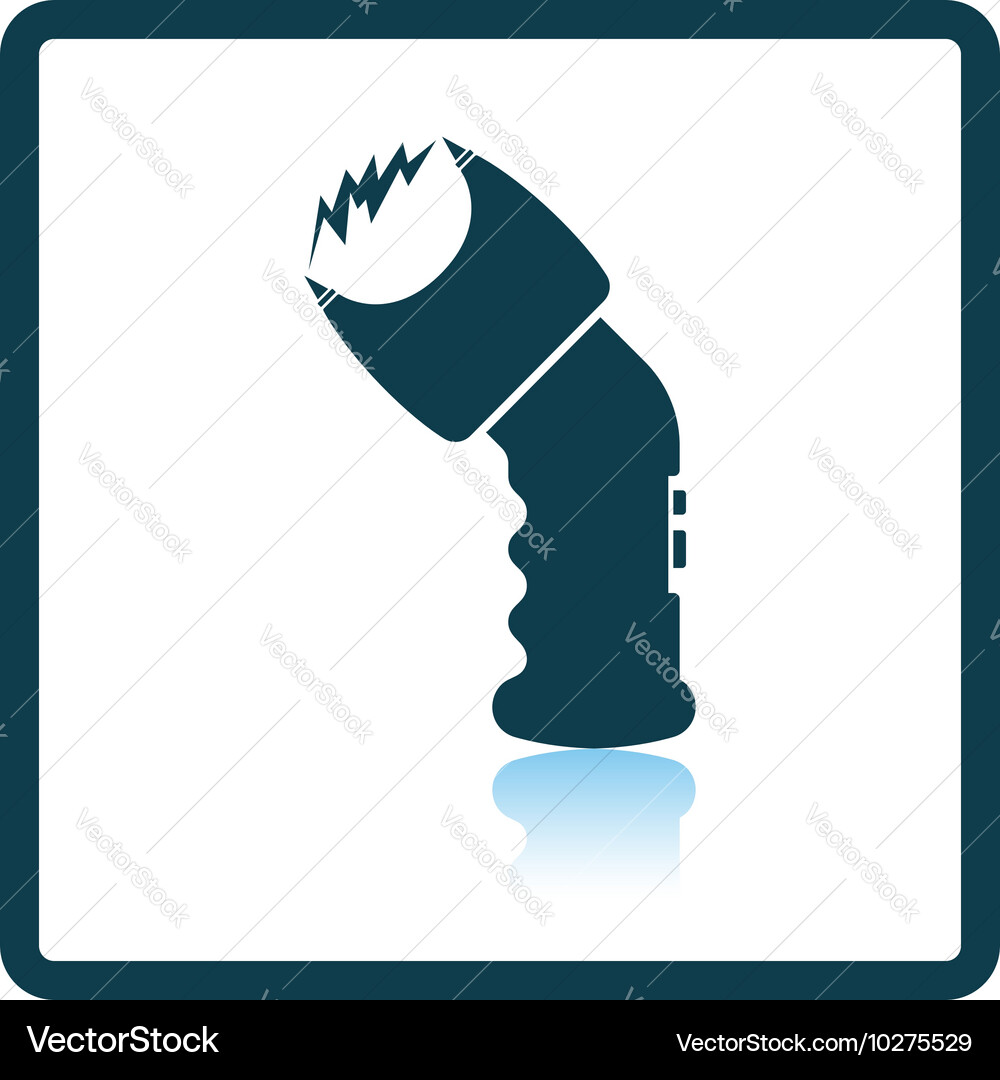 Police stun gun icon Royalty Free Vector Image