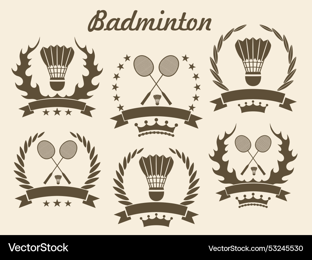 Badminton Royalty Free Vector Image - VectorStock