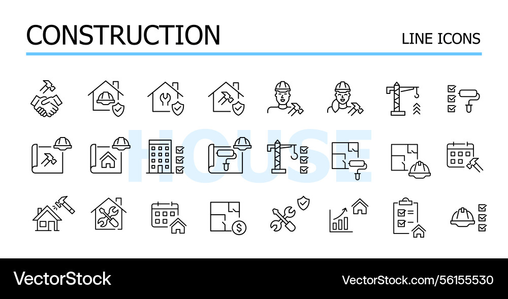 Construction building renovation and repairs real Vector Image