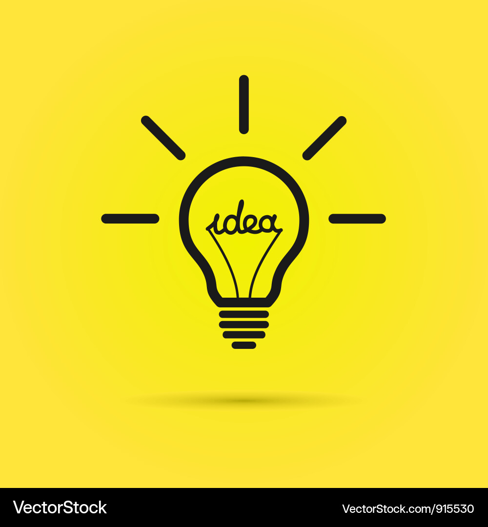 Creative bulb Royalty Free Vector Image - VectorStock