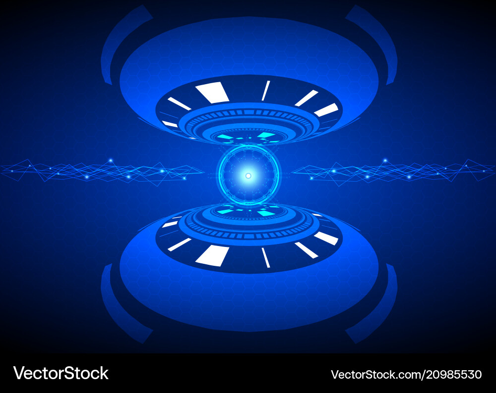 Cyber security technology background composed Vector Image