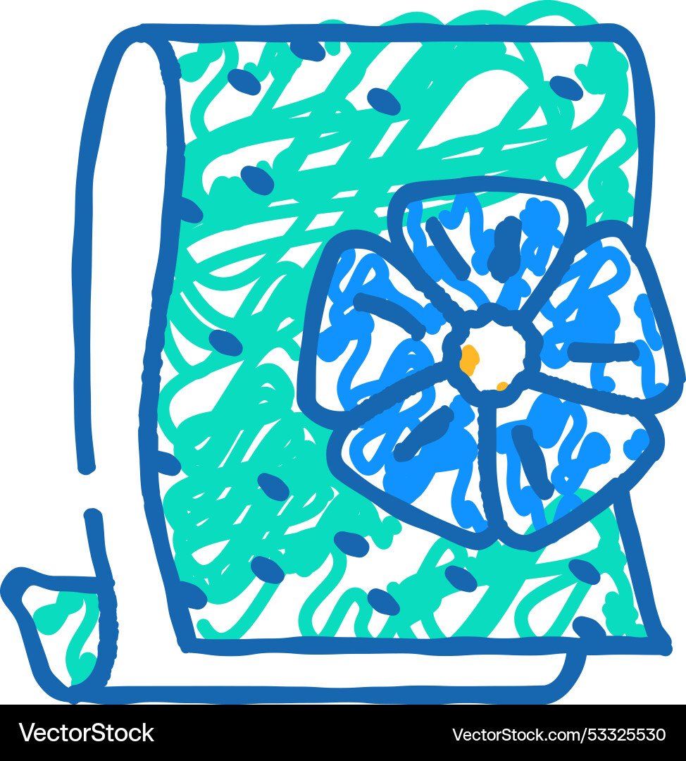 Linen cleaning icon doodle Royalty Free Vector Image