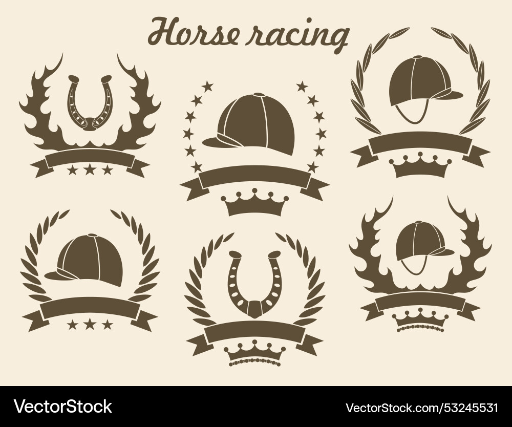 Horse racing Royalty Free Vector Image - VectorStock