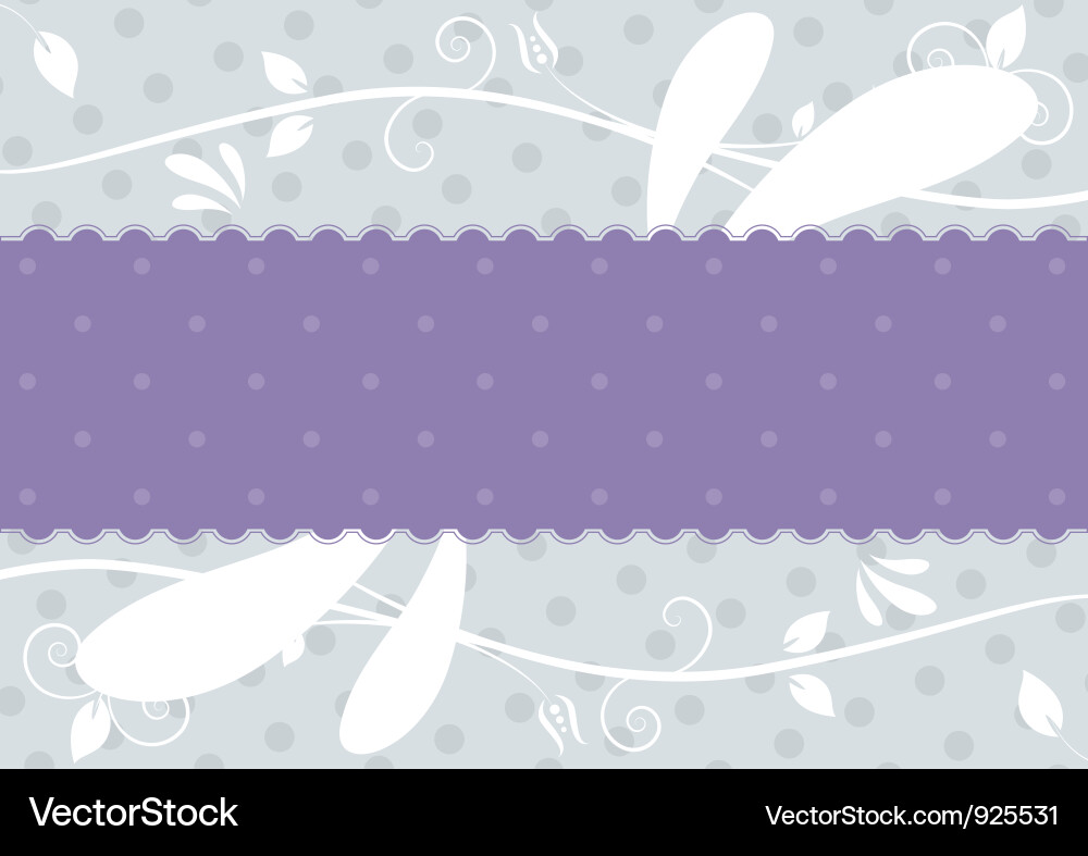Label with floral background Royalty Free Vector Image