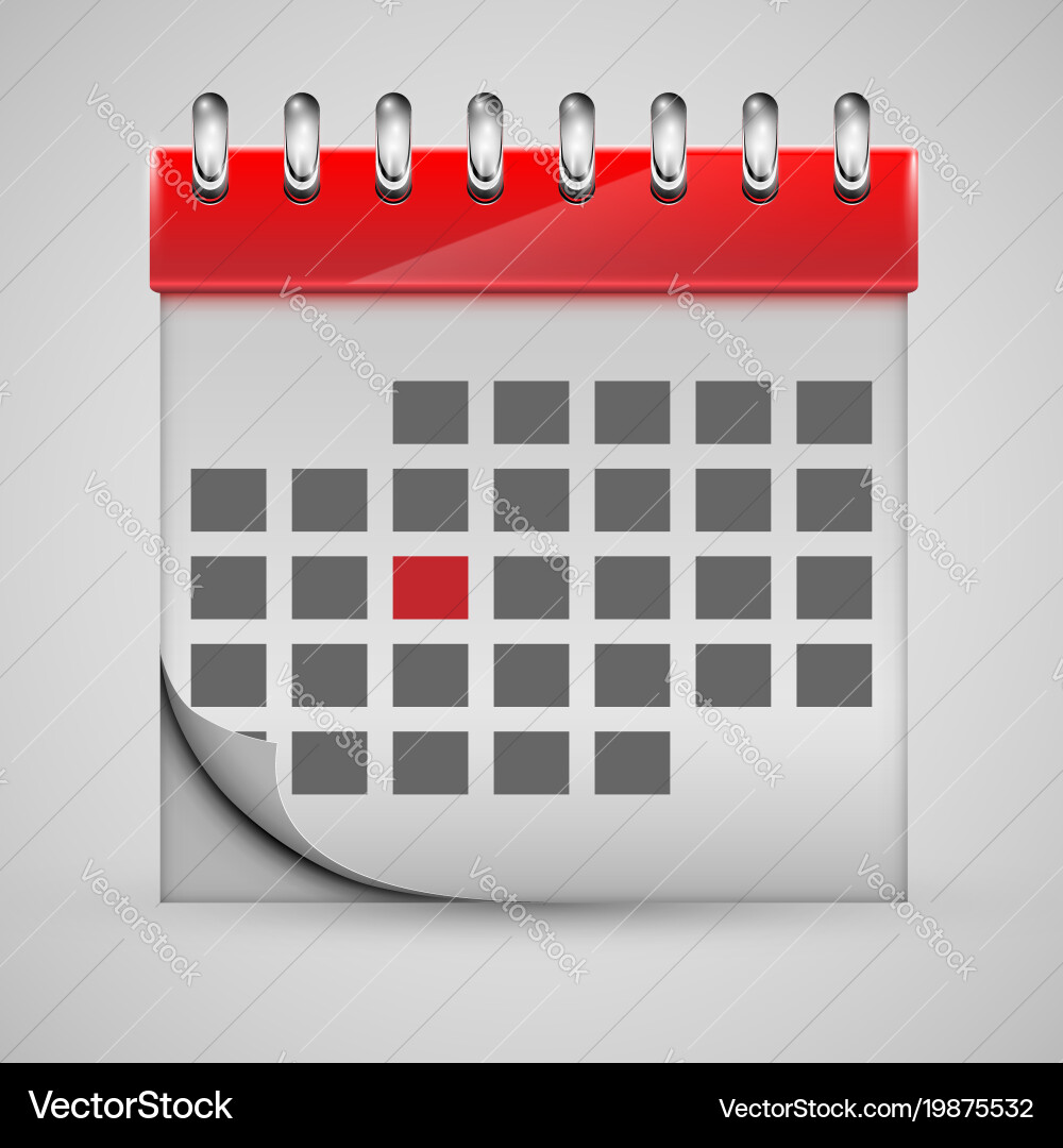 Calendar Royalty Free Vector Image - VectorStock