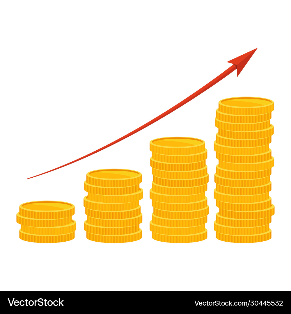 Financial Growth and Increase Royalty Free Vector Image