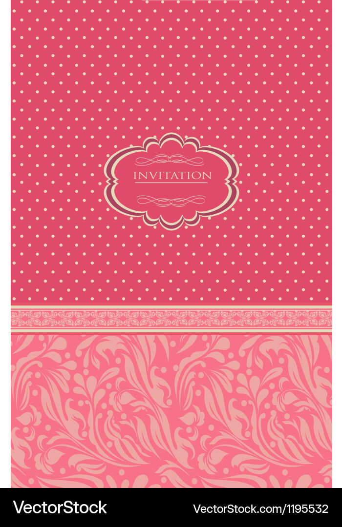 Vintage background for invitation card Royalty Free Vector