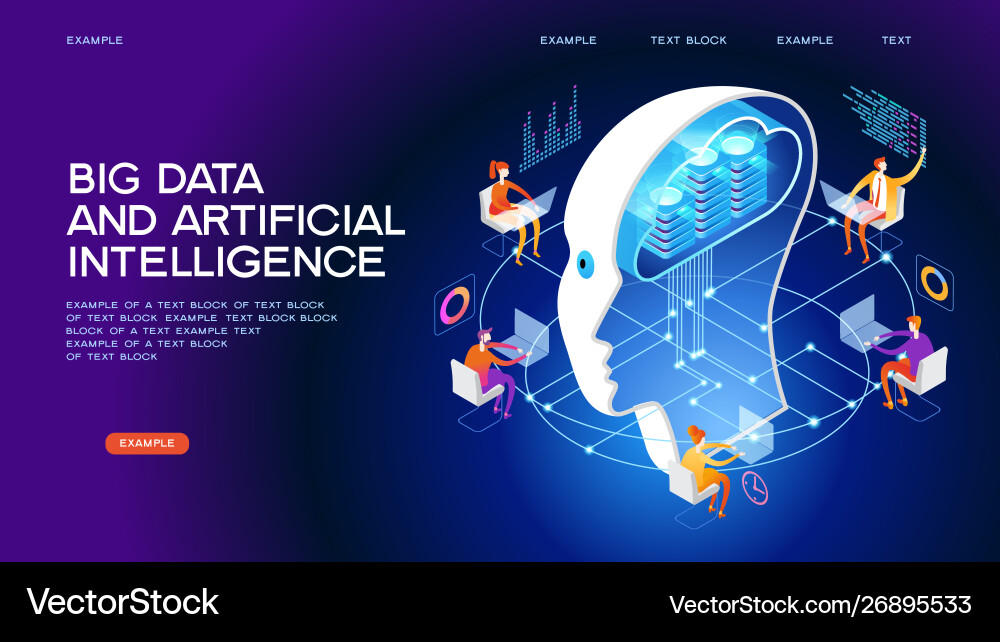 Artificial intelligence concept Royalty Free Vector Image